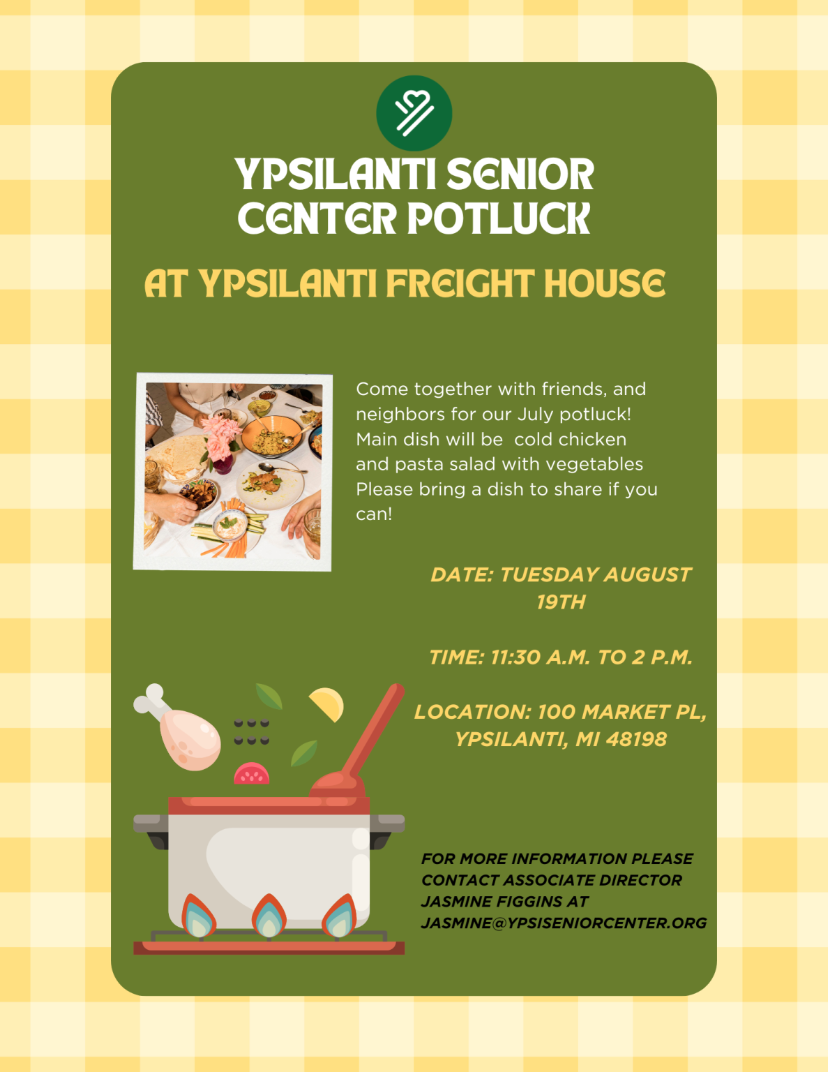 August Potluck – Ypsilanti Senior Center